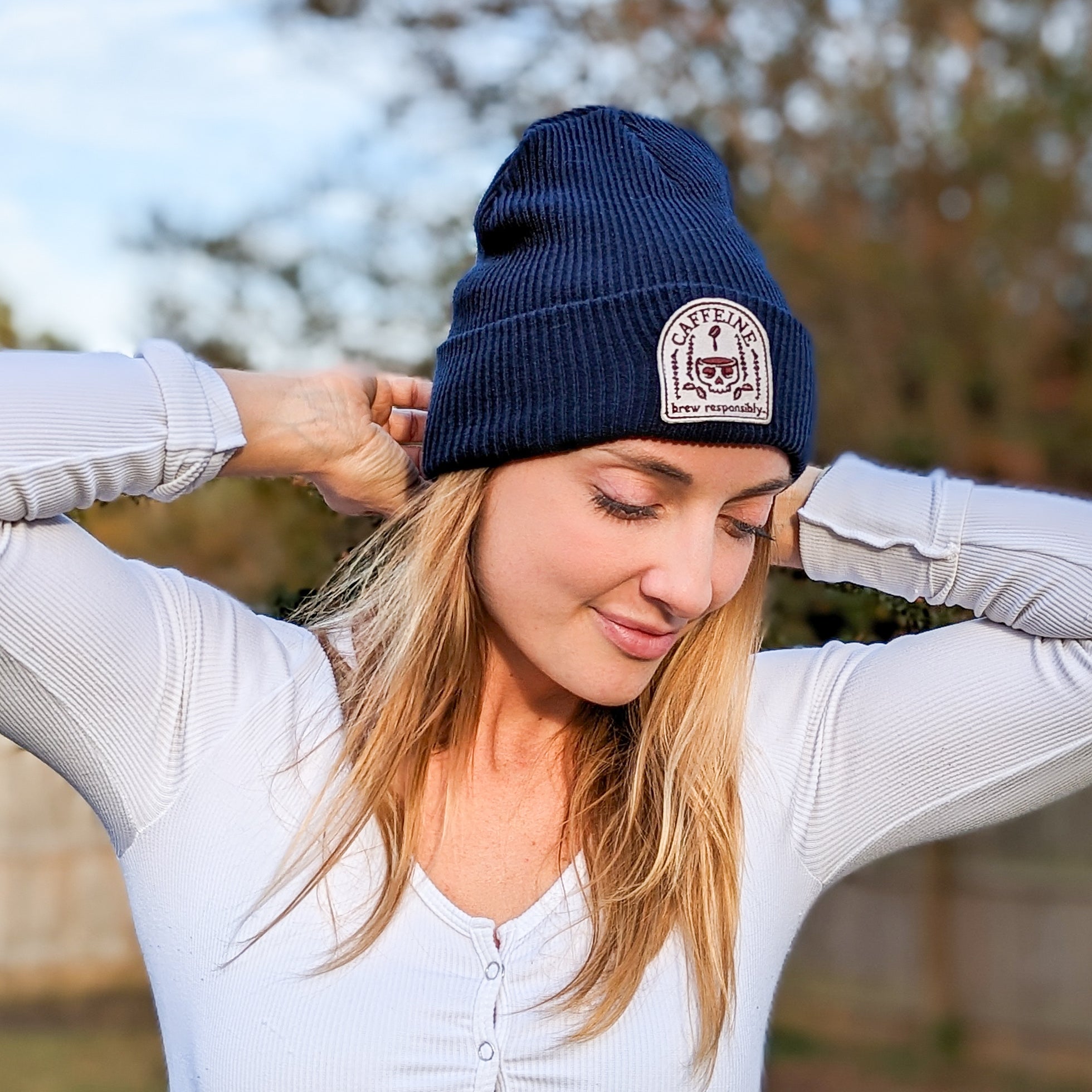 Brew Responsibly Beanie – Broken Compass Coffee Roasters
